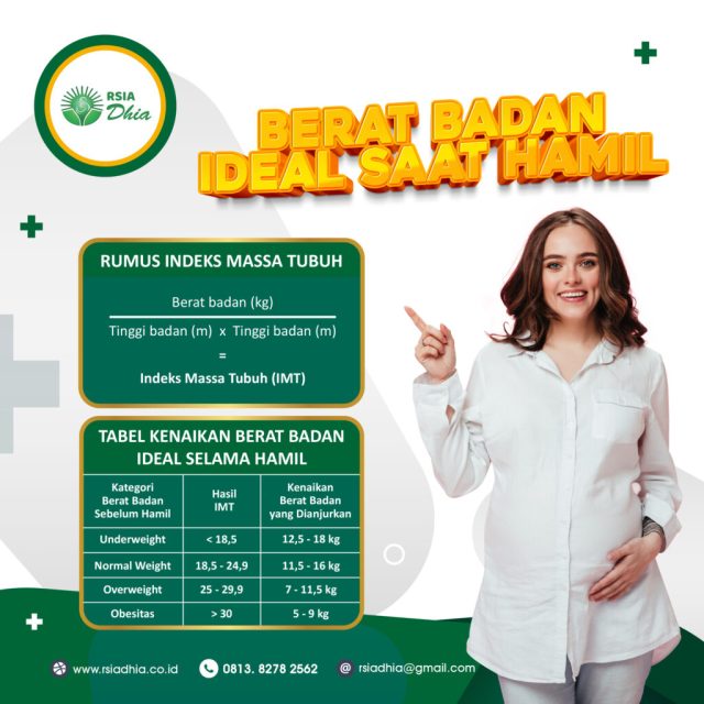 Berat Badan Ideal Saat Hamil - RSIA DHIA